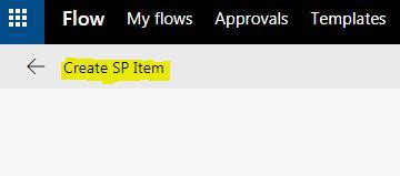 Trigger Microsoft Flow From PowerApps