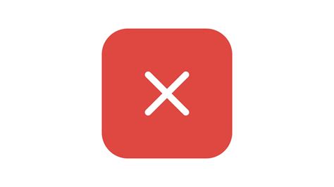 Icon Failed Checking Square Stock Video At Vecteezy