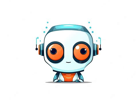 Premium Photo Robot Chatbot Ai Bot Cartoon Logo Badge Design Symbol Cartoon Flat Style