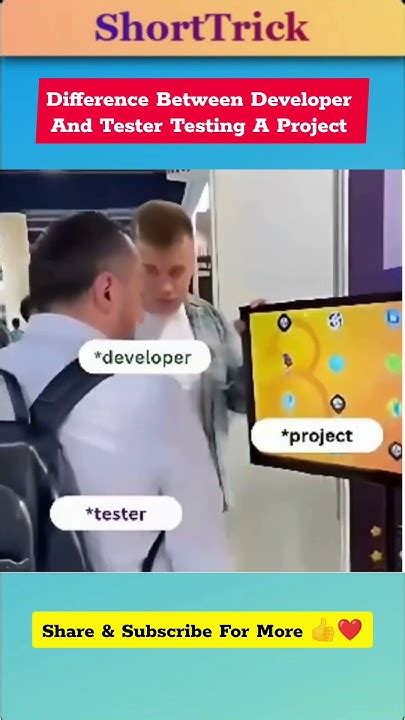 Developer Vs Tester 🤣 Developer Softwaredeveloper Tester Coding