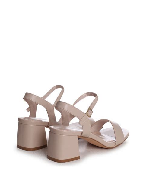 Buy Linzi Nude Darcie Low Chunky Block Heeled Sandals From Next Malta