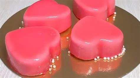 Муссовые пирожные сердечки с зеркальной глазурью Пошаговый рецепт Chef Miros Дзен