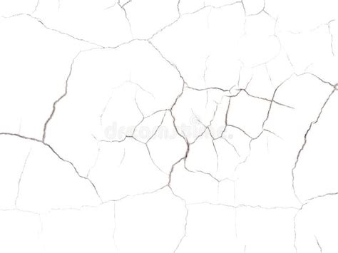 Cracks On White Background Texture For Overlay Apply To Objects Wall