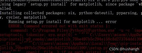 Python310安装matplotlib343卡死报错matplotlib343 Csdn博客