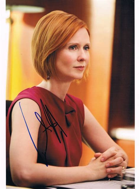 Cynthia Nixon Sex And The Citautogramm Signiert Foto 20x30cm Gebraucht