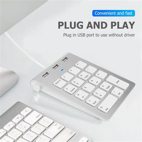 hemobllo wired number pad usb numeric keypad number pad for laptop 18