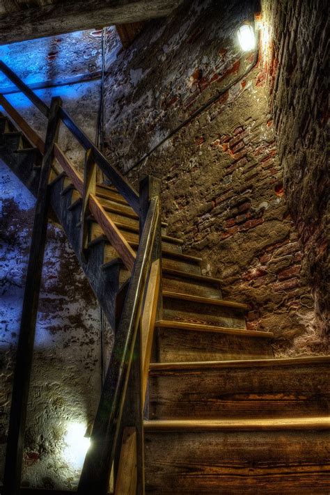 Inside Old Baldy Lighthouse Stairway