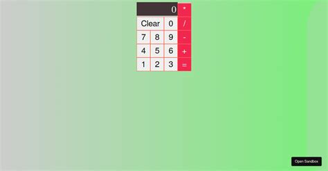 Calculator Codesandbox