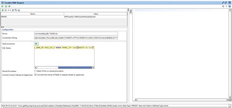 Soapui Jdbc Request Step Error 3706 Sqlstate 42000 Syntax Error