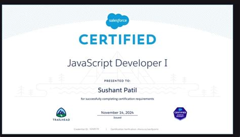 Sushant Patil On Linkedin Salesforcecertified Javascriptdeveloper