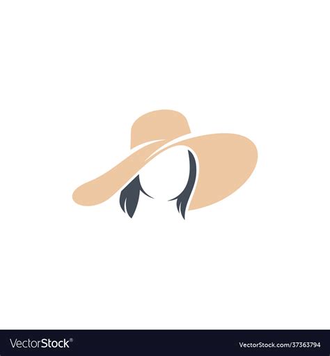 Hat Logo Design Creative Concept Royalty Free Vector Image