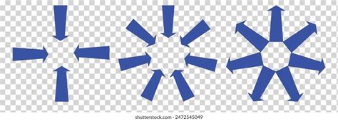 Arrows Inward Outward Pointer Arrow Icon Stock Vector Royalty Free