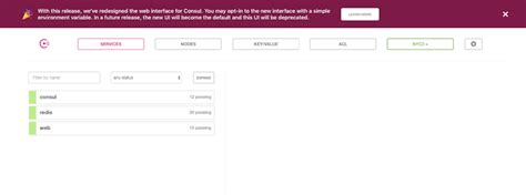 Redesigning Hashicorp Consul Ui