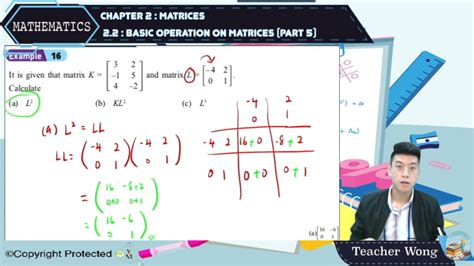 F5 Math 02 08 Basic Operation On Matrices Part 5 Jom Tuisyen