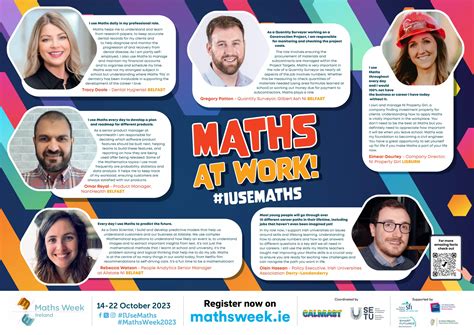 Maths At Work Poster 2023 Ni Maths Week Ireland
