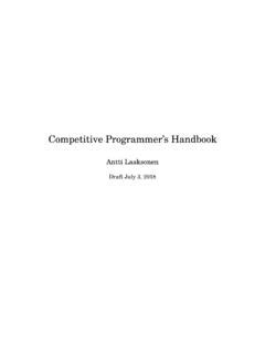 Competitive Programmers Handbook Cses Competitive Programmer S