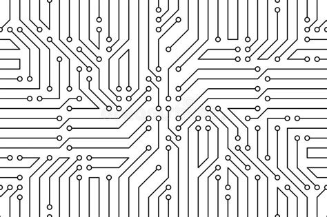Seamless Pattern With Circuit Board Stock Vector Illustration Of Abstract Digital 322528918