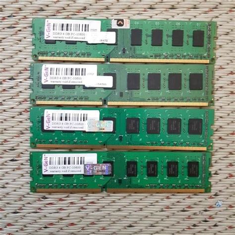 Jual Memory Ram Vgen Komputer V Gen 4gb Pc10600 Longdim Pc Cpu Komputer Shopee Indonesia