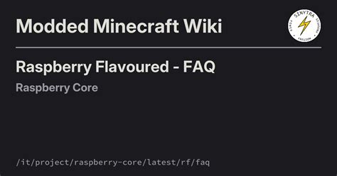 Raspberry Flavoured Faq Raspberry Core