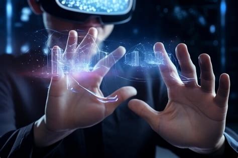 Premium Photo Virtual Reality Interface Interactionxa