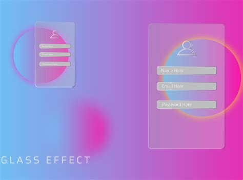 Glass Effect Mobile Screen Design By Md Sajib Hossain On Dribbble