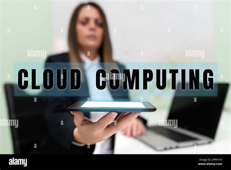 Conceptual Caption Cloud Computing Internet Concept Storing And