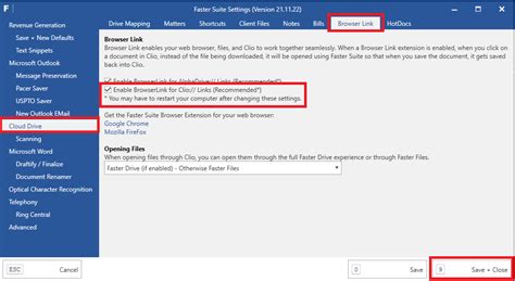 Browser Link Enable Faster Suite Launcher For Clio Protocols Faster Law