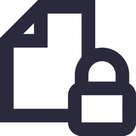 Document Encryption File Access File Security Lock Icon Download On Iconfinder