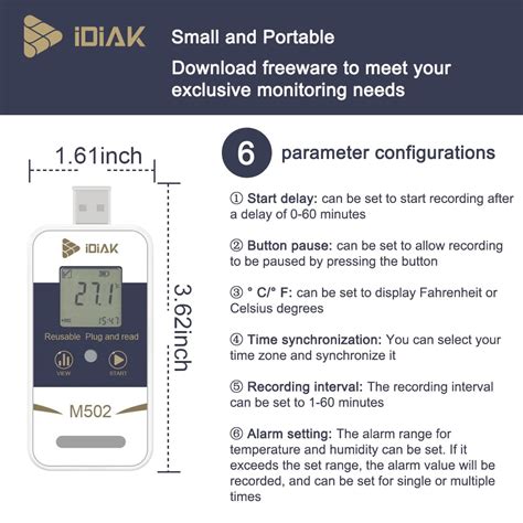 Idiak M502 Usb Temperature Data Logger Review Data Loggers