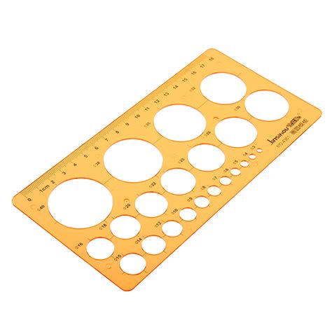 Small Circle Round Circular Drawing Template Kt Soft Plastifc Ruler Design Drafting Stencil