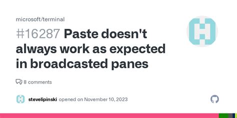 Paste Doesnt Always Work As Expected In Broadcasted Panes · Issue