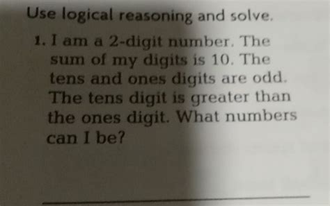 Selesaiuse Logical Reasoning And Solve 1 I Am A 2 Digit Number The