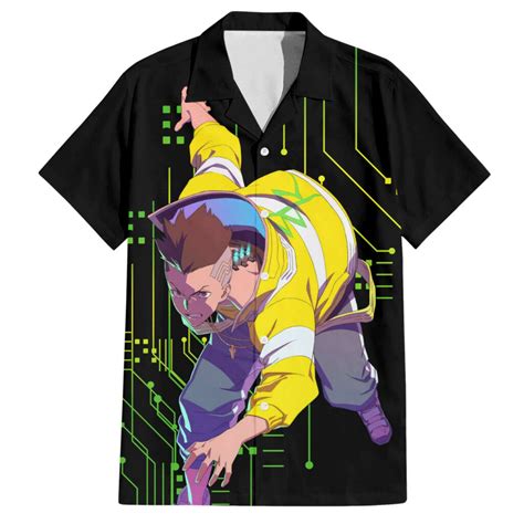 Cyberpunk David Martinez Hawaiian Shirt Unique Anime Apparel For Fans