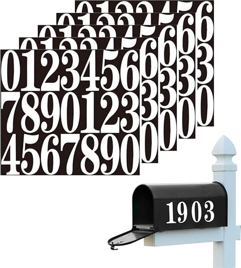 multivalue mailbox numbers 105pcs number stickers white 3 inch house numbers for