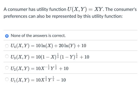 solved a consumer has utility function u x y xy ﻿the