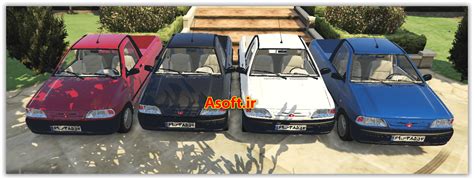پکیج کامل مود ماشین های ایرانی برای فایوام Fivem ای سافت