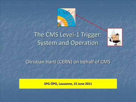 ppt the cms level 1 trigger system and operation powerpoint