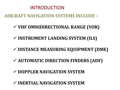 Aircraft Navigation Equipment Pptx