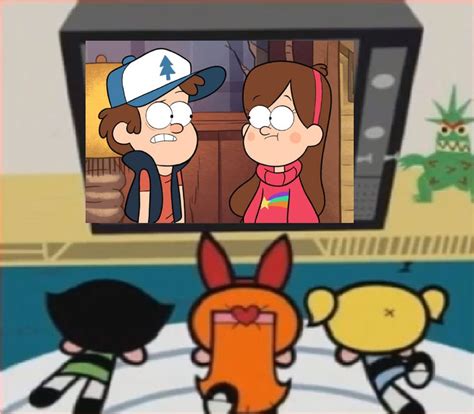 Powerpuff Girls Watch Gravity Falls By Mariodipper20 On Deviantart