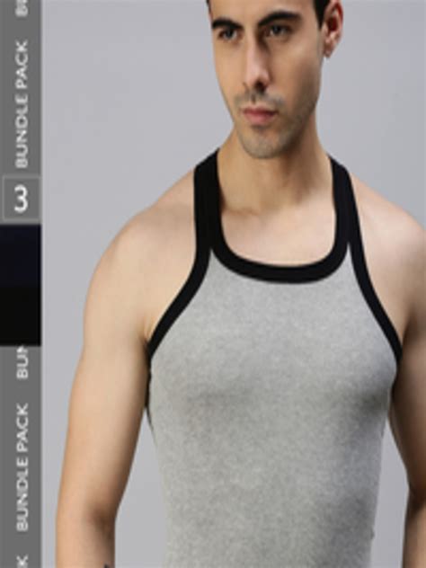 Buy Lux Cozi Men Pack Of 3 Solid Pure Cotton Innerwear Vests Innerwear Vests For Men 20349724