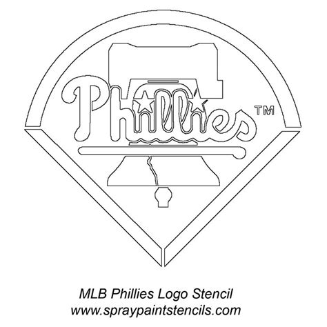 Philadelphia Phillies Logo Stencil