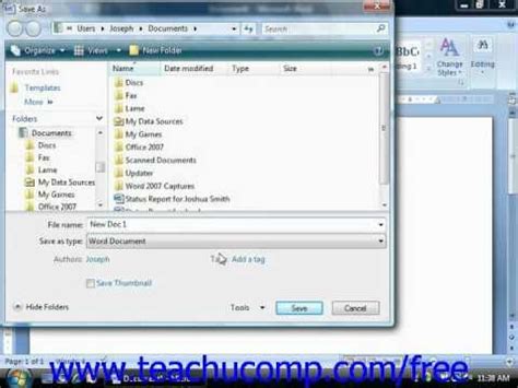 Learn How To Save Documents In Microsoft Word At TeachUcomp Get The Complete Tutorial
