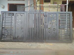 Cnc Plasma Flower With Curl Gate Design Svg Dxf File Makerbhawan