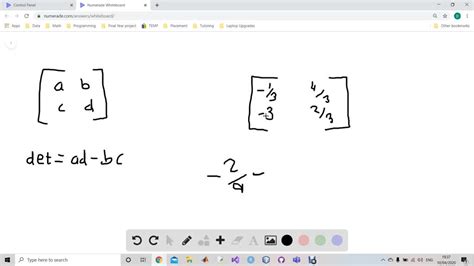 Solvedfind The Trace And Determinant Of Each Of The Following Linear