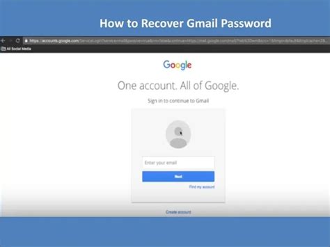 Ppt How To Recover Gmail Password Email Password Powerpoint