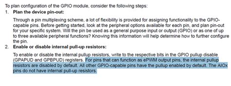 Tms320f28022 Q1 Is Gpio Pin Must To Enable Pullup C2000