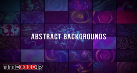 دانلود پروژه آماده افتر افکت بک گراند متحرک Abstract Backgrounds تایم کد