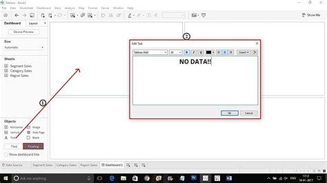 ANALYTICS GURUS Displaying No Data Alert In Dashboard