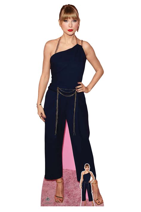 Taylor Navy Jumpsuit Lifesize Cardboard Cutout Standee