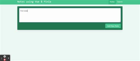 A Simple Notes Application Using Vue3 And Pinia